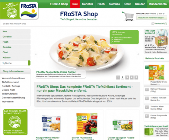 Die Geschichte der Marke FRoSTA - FRoSTA.at